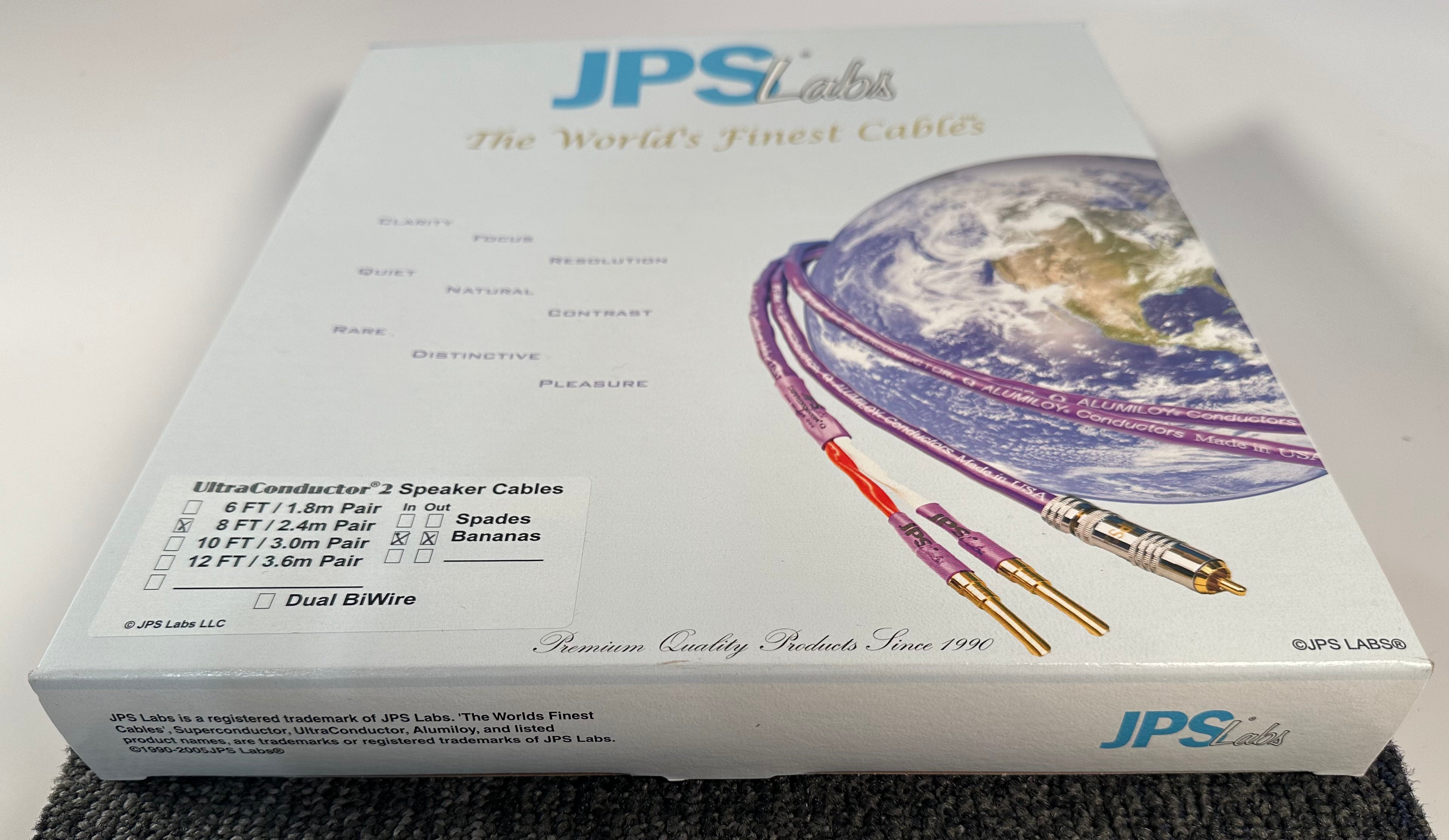 JPS Labs Ultraconductor 2 Speaker Cables 8 Foot Banana Ends – Record ...
