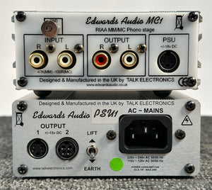 Edwards Audio MC1 Phono Stage & PSU1 Power Supply – Record Mart HiFi