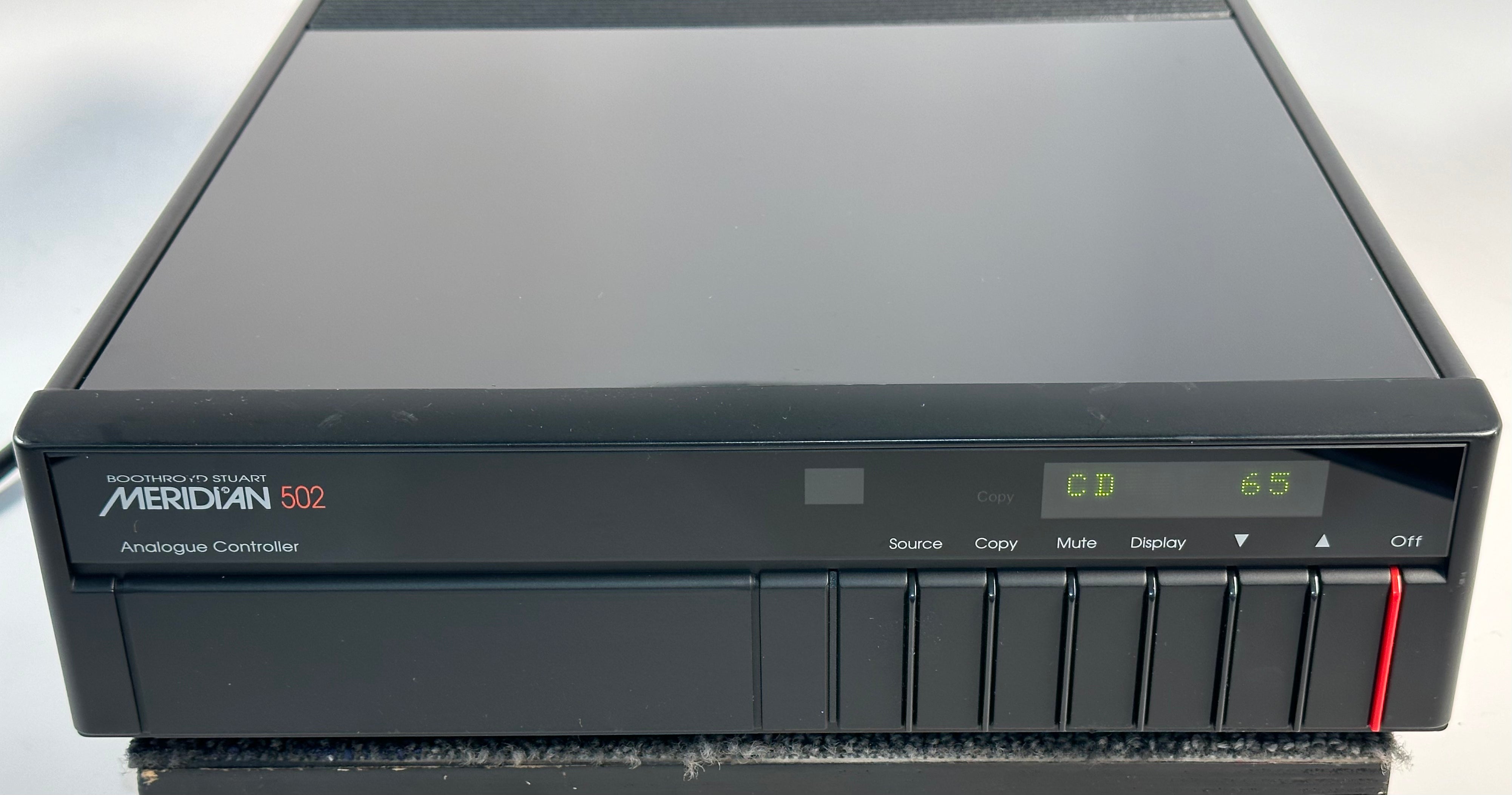 Meridian 502 Analogue Controller Preamp with Moving Coil Phono card ...