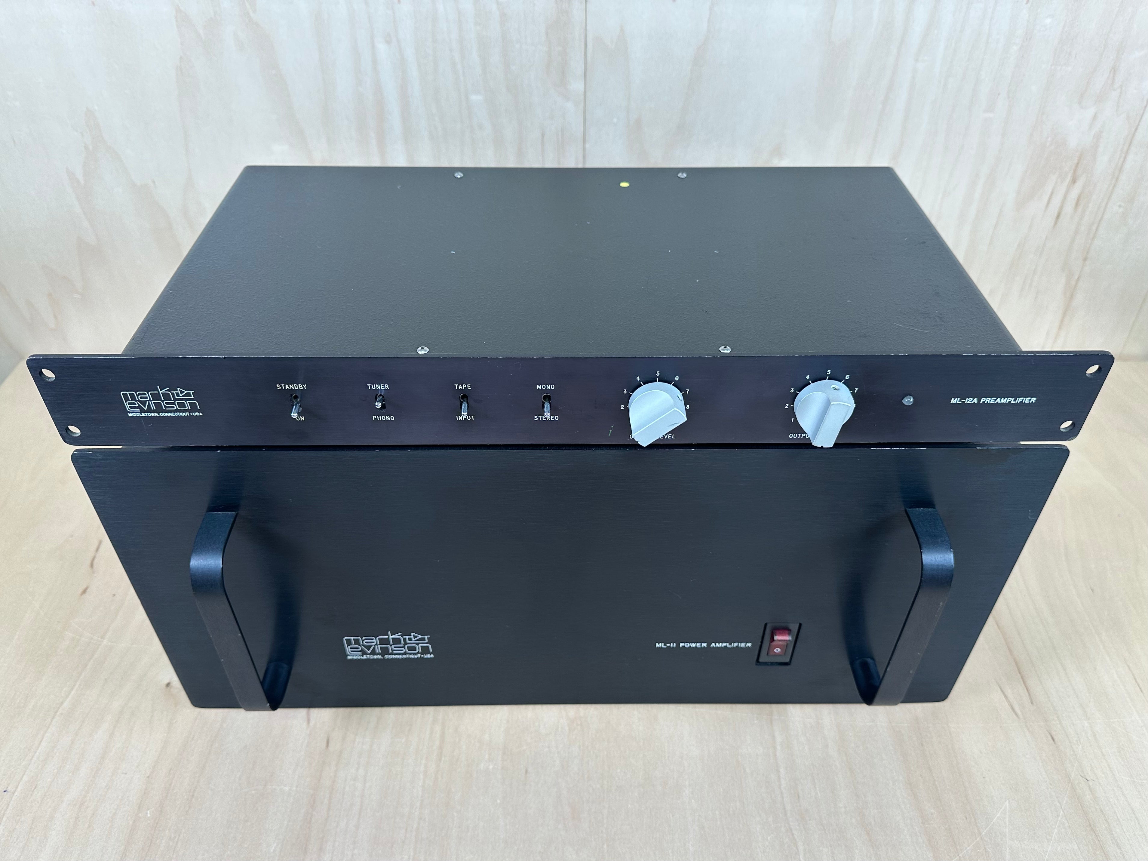 Mark Levinson ML-12A Preamp And ML-11 Power Amp READ – Record Mart HiFi