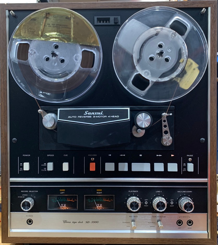 Sansui SD-5000 Reel To Reel Tape Deck Recorder 4 Track 2 Channel W/ Bo ...