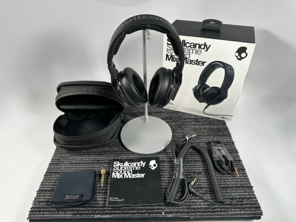 Skullcandy Mix Master DJ Headphones Matte Black Open Box – Record Mart HiFi