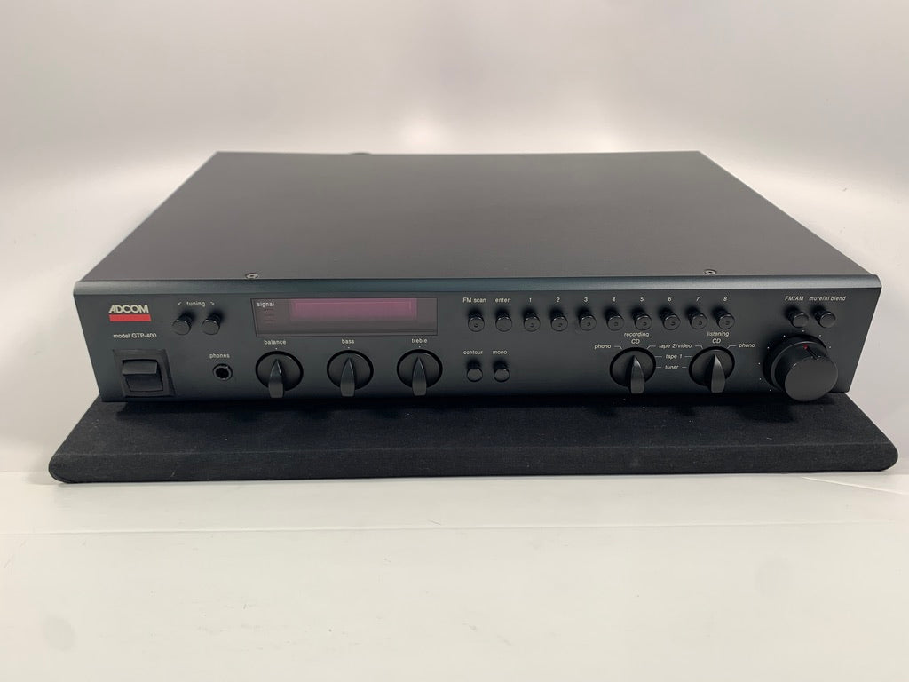 ADCOM GTP-400 PREAMPLIFIER W/AM FM STEREO TUNER AND PHONO PREAMP ...