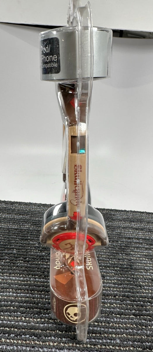 Skullcandy Vintage Lowrider Native Brown Headphones w/Fur Ear Pads NEW ...