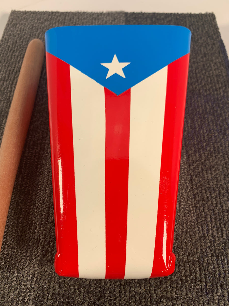 Hand Held Cowbell with Painted Puerto Rican Flag Professional Large ...