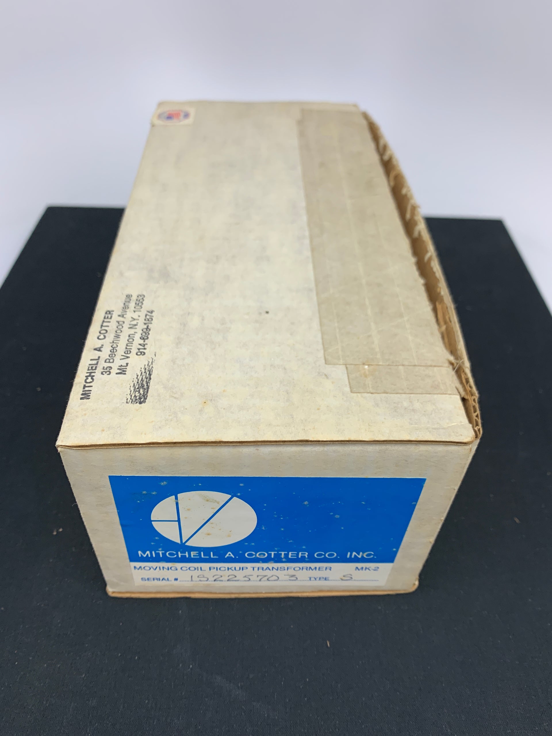 MITCHELL A. COTTER VERION MK-2 TYPE P MOVING COIL PICKUP TRANSFORMER ...