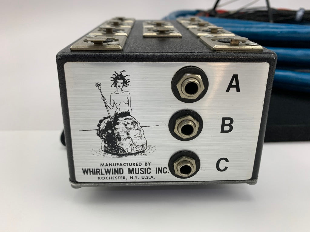 WHIRLWIND MEDUSA 50FT 19 CHANNEL BOX TO FANOUT SNAKE W/ 16 XLR AND 3 ...